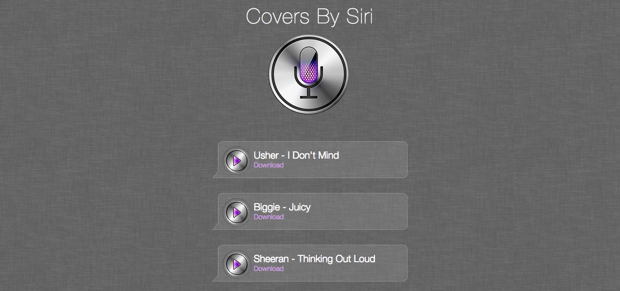 Hear Siri Sing at "Covers by Siri"