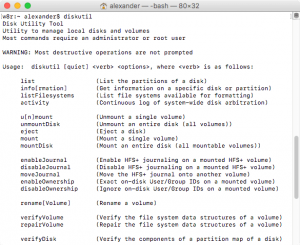 Pro Terminal Commands: Using diskutil - Apple Gazette